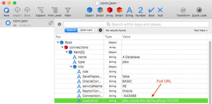 How to get the JDBC custom connection URL from SQL Developer ... How to get the JDBC custom connection URL from SQL Developer ...